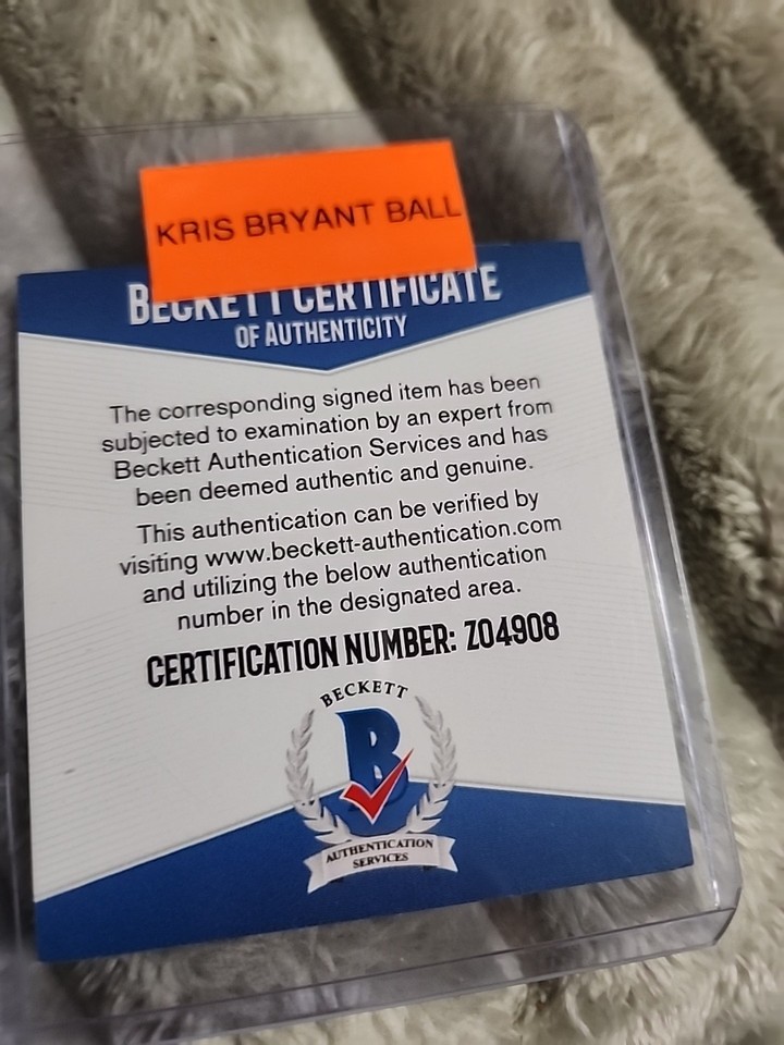 Kris Bryant Signed Official Major League Baseball Chicago Cubs. BAS | eBay