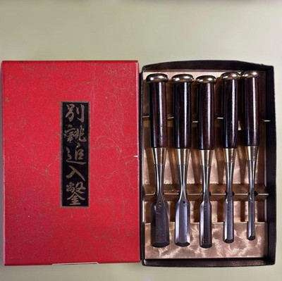 Japanese Wood Carving Gouge Chisel Set of 5 – Sotomaru Nomi – Vintage ...