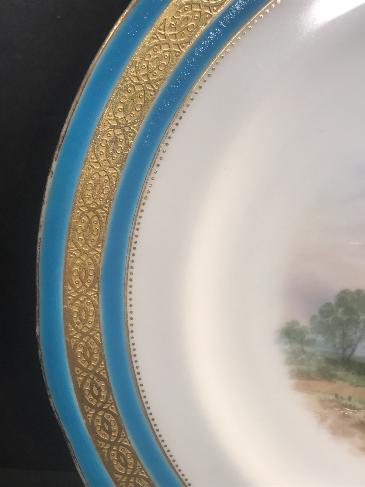 Pair of antique English porcelain plates/Minton Marks/England C.1890 ...