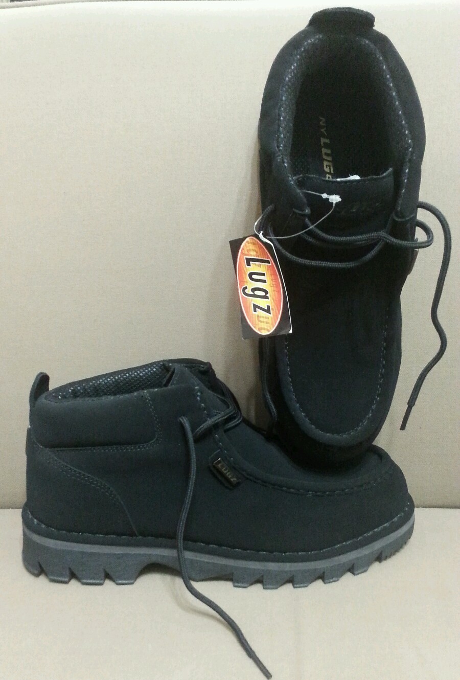 LUGZ® Men's Fringe Ankle Boots, Black, Men's Size 9.5, NEW With Box ...