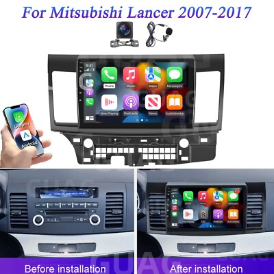 For Mitsubishi Lancer 2007-2017 10" Android 12 Car Stereo CarPlay ...
