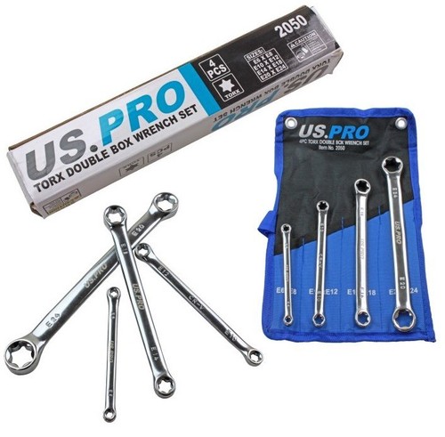 TORX SPANNER SET by US PRO TOOLS Female E Torque E6 E8 E10 E12 E14 E18 E20 E24 | eBay