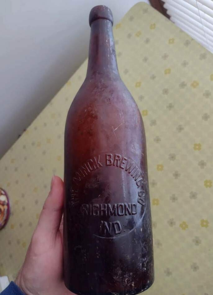 Quart Sized Minck Brewing Co Richmond Indiana Bottle | eBay