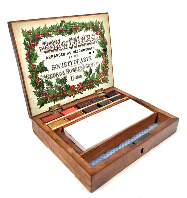 Antique George Rowney & Co Of London Artists Watercolour Paint Block ...