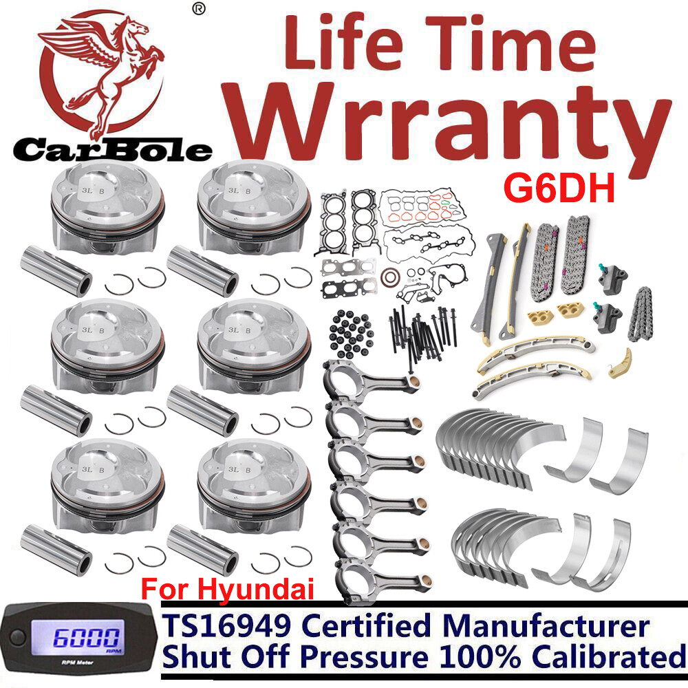 G6DH 3.3L Engine Rebuild Overhaul Kit Rod Timing Pistons Gasket for ...