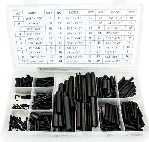315 Pcs Roll Pin Assortment Set w/ case Roll Pin Parts NEW Tools 30 ...