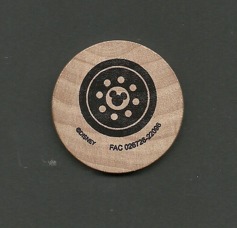 Walt Disney World Transport Transportation Bus Wooden Nickel Coin Token ...