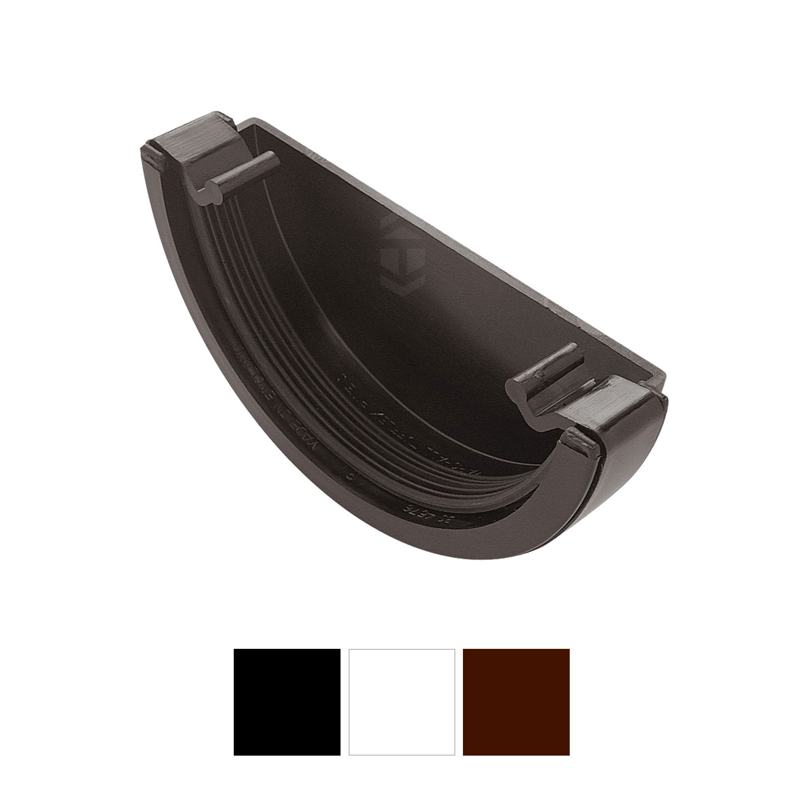 Half Round Guttering UPVC Plastic 114mm Marshall Tufflex Rainwater ...