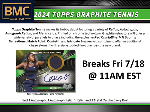 Caroline Garcia 2024 Topps Graphite Tennis 1x Case Break #5 | eBay