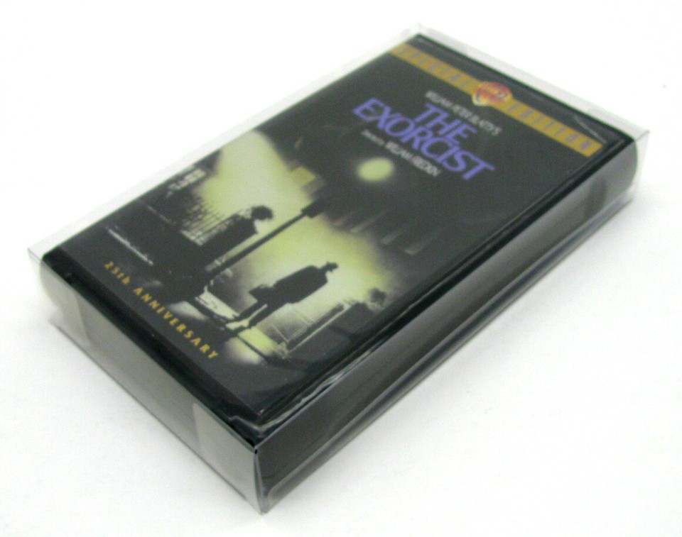 5x VHS MOVIE SMALL CLAMSHELL (SIZE B) CLEAR PLASTIC PROTECTIVE BOX ...