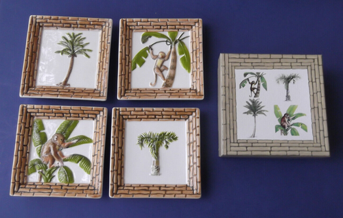 Set of Four MWW Market Square 4-1/2" Mini Plates in the Box - Island ...