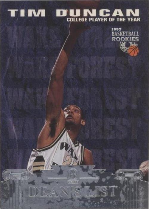 1997 Score Board Rookies - Tim Duncan #72 Dean's List (RC) for sale ...