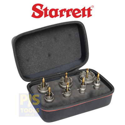 Starrett KSM07001 7pc TCT carbide stainless cutting holesaw kit INOX ...