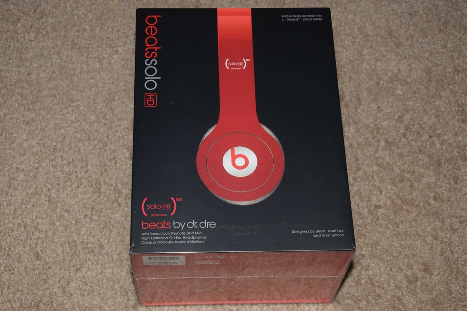 Beats Solo HD Red Special Edition On-Earphones Headphones Headband ...