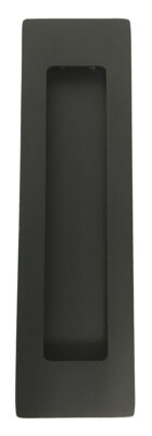 Emtek 220307US19 Modern Rectangular 7" Flush Pull - Flat Black | eBay