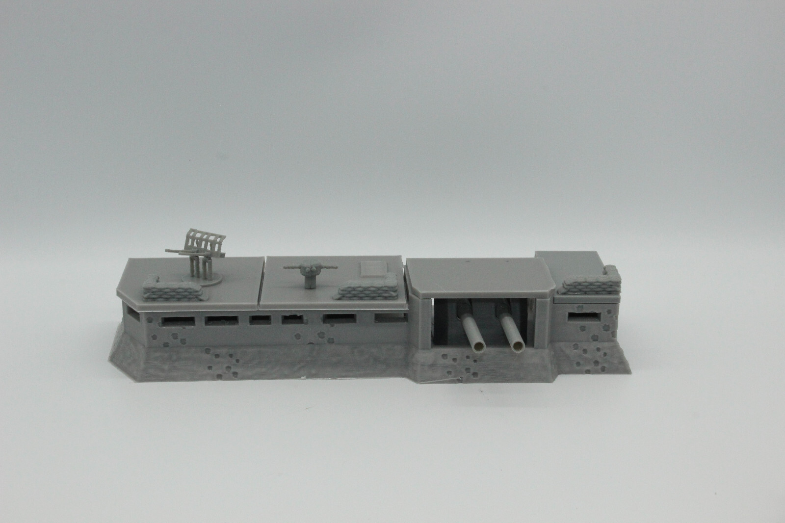 Shoreline Defense Bunker Artillery and AA Gun 3D Printed | eBay