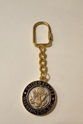 Vintage United States Washington DC Metal Keychain | eBay