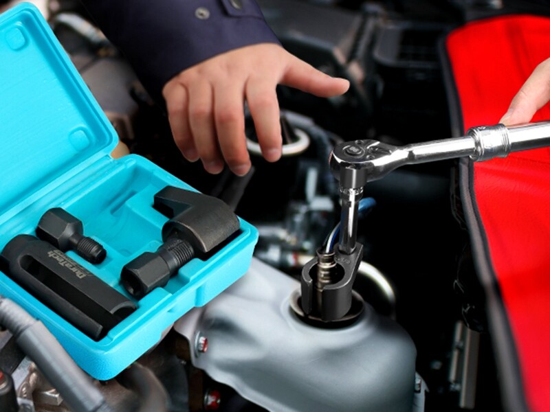 O2 Oxygen Sensor Socket Thread Chaser Set 5PCS O2 Sensor Wrench Removal ...