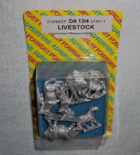 (2 Packs) Foundry Miniatures 28mm : DARKEST AFRICA MASAI & LIVESTOCK DA ...