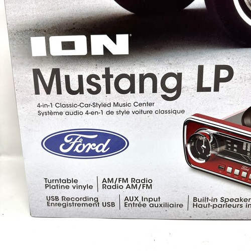 ION Mustang LP 4-in-1 Turntable Entertainment System - Red for sale ...