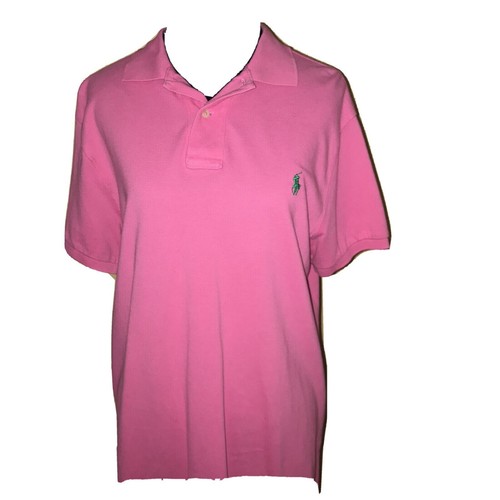 Polo Ralph Lauren Women's Size L Pink Polo Knit Shirt Cotton Custom Fit ...