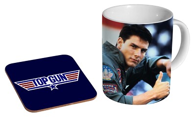 Tom Cruise Top Gun - Coffee / Tea Mug And Coaster Gift Set | eBay