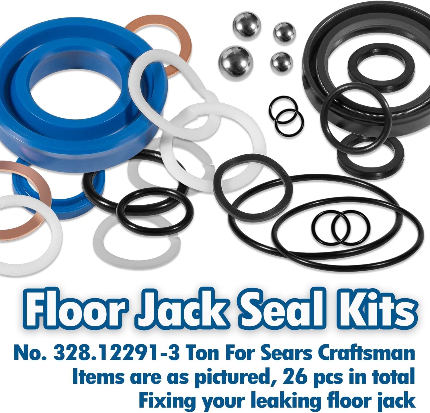 Floor Jack Seal Replacement Repair Kit for Sears Craftsman 3 Ton 328. ...