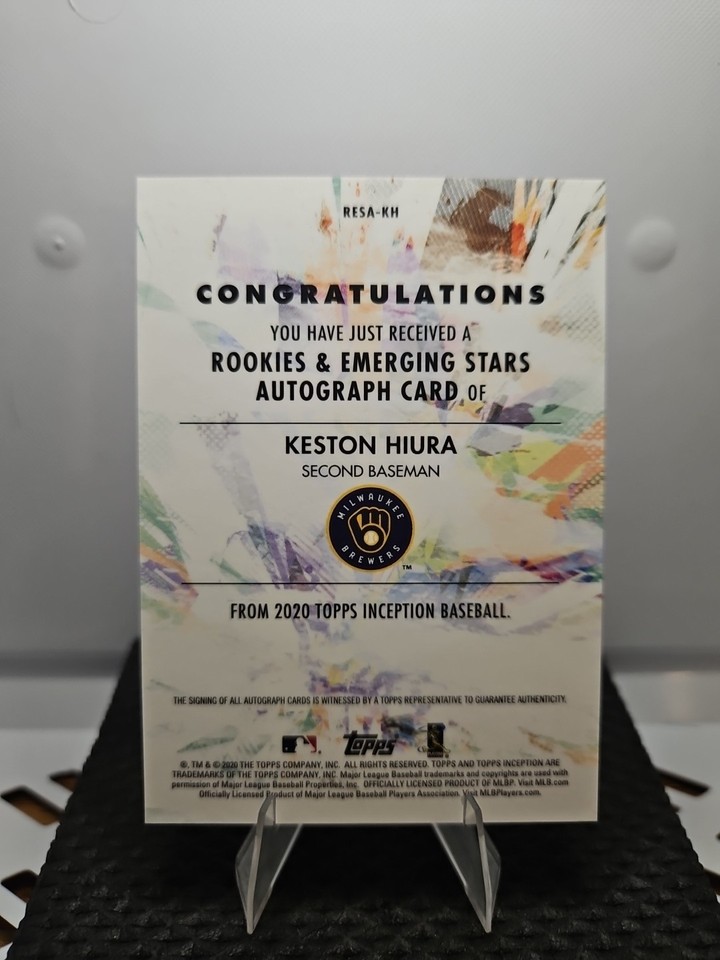 2020 Topps Inception - Autographs Keston Hiura Orange /50 | eBay UK
