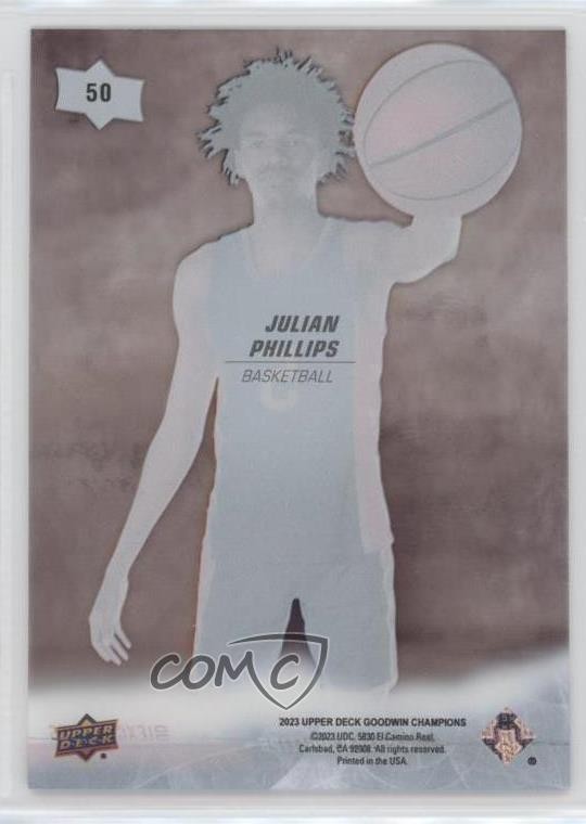 2023 Goodwin Champions Upper Deck Clear Cut Exclusives Julian Phillips ...