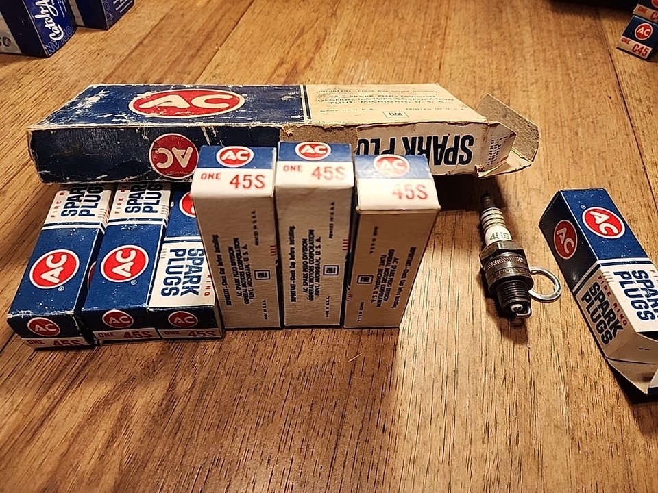 7 Nos AC Fire Ring Spark Plugs 45S | eBay