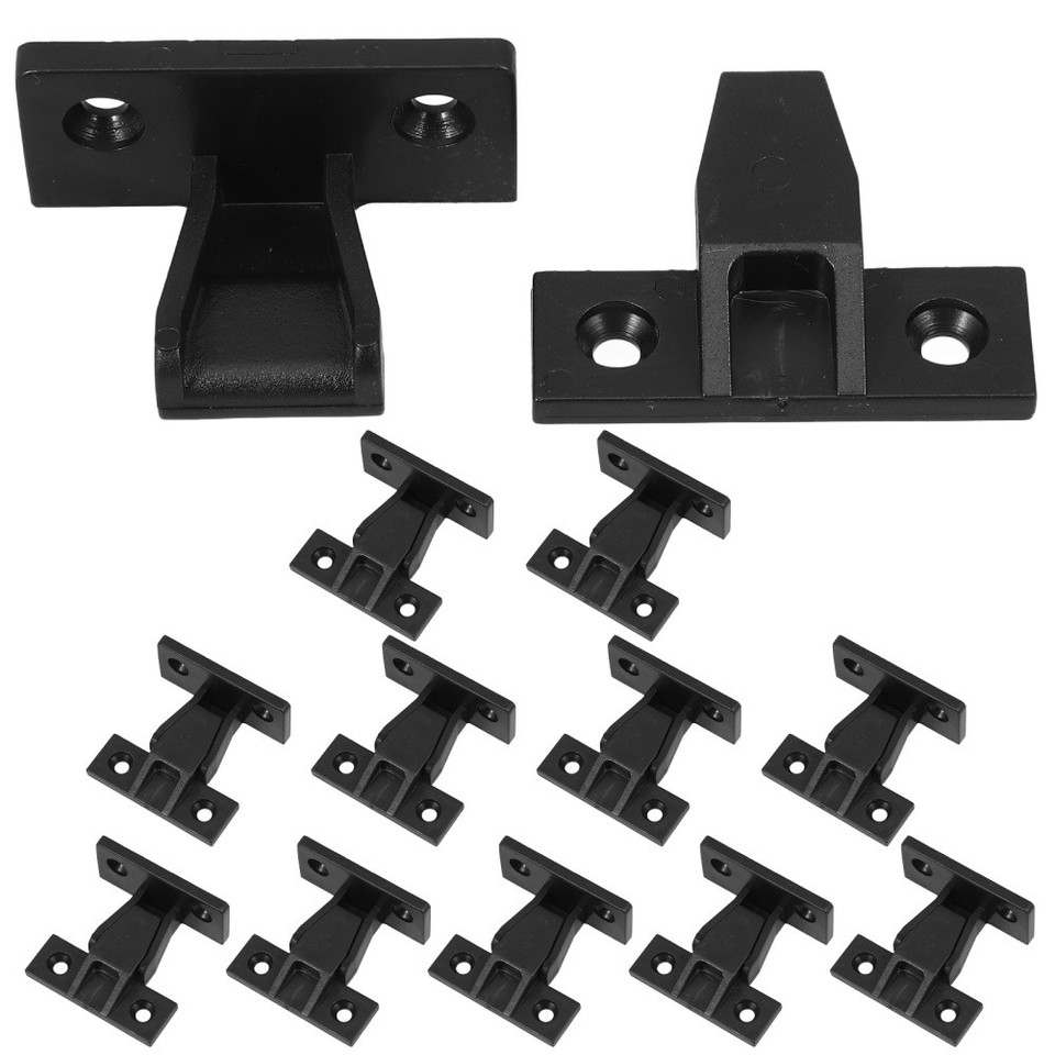 12 Set False Front Cabinet Clips Plastic Bracket Fake Drawer Clips ...