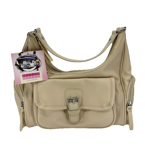 Butler Bag by Jen Groover Beige Leather Purse NWT See Pics For Stain | eBay