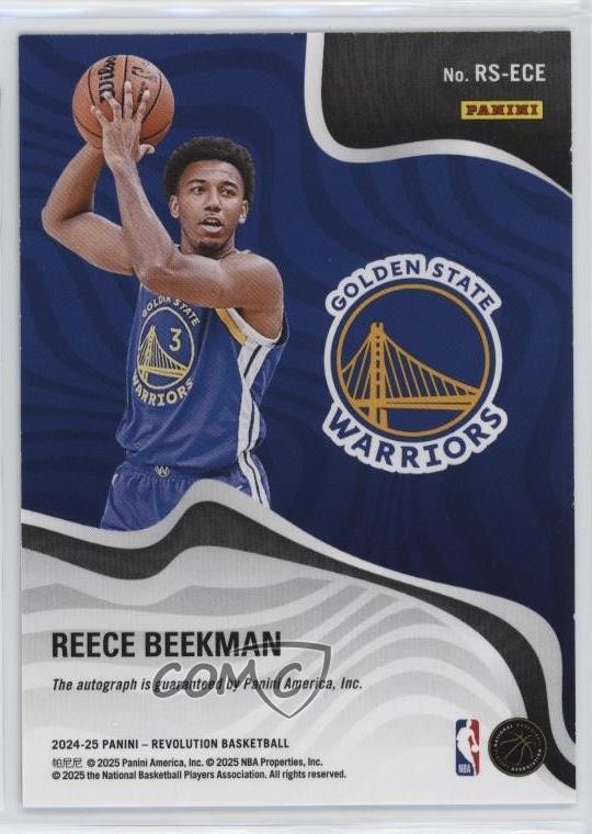 2024-25 Panini Revolution Revolutions Signatures Reece Beekman #RS-ECE ...