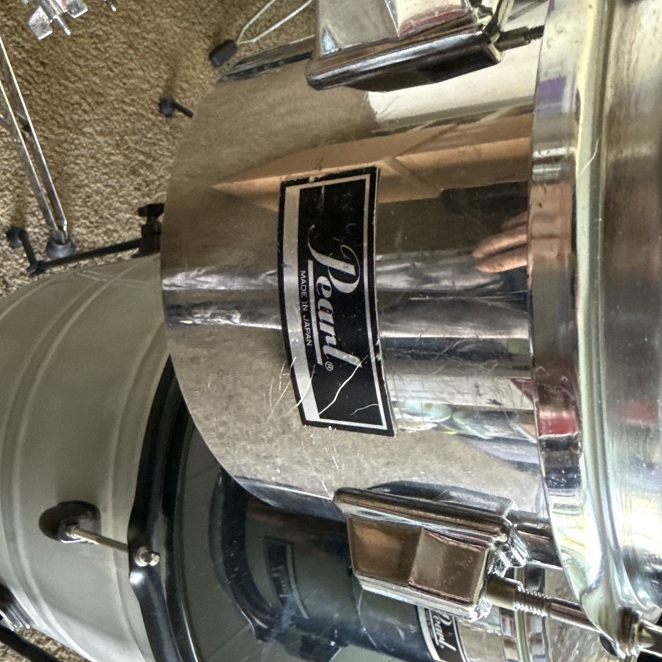 Pearl 8 Inch Chrome 8x5 Open Bottom Concert Tom Remo Drumhead Drum ...