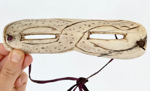 Rarity old snow goggles Eskimo Alaska Winter Sunglasses Inuit Indian 6 ...