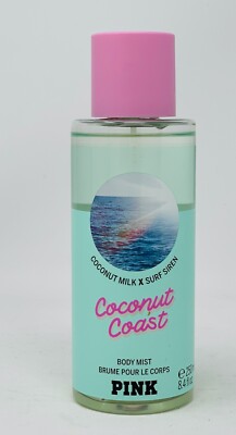 VICTORIA'S SECRET PINK COCONUT COAST FRAGRANCE MIST BODY SPRAY PERFUME ...