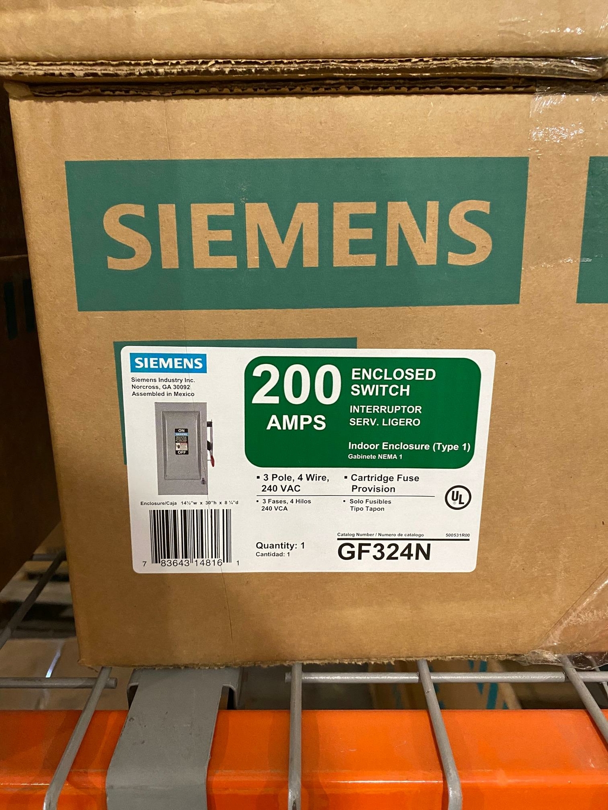 Siemens GF324N Safety Disconnect Switch | eBay