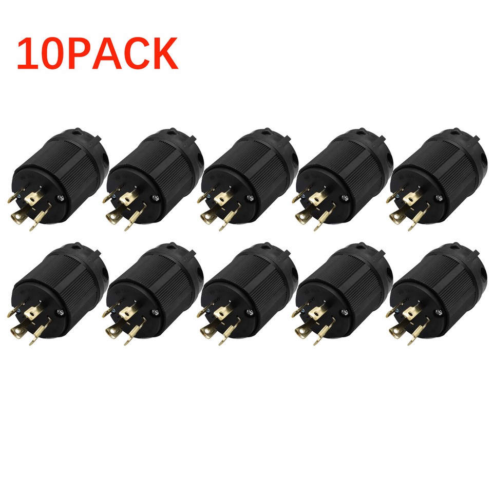 Lots of NEMA L15-30P Male Plug 30A 250V Locking Generator Plug L15-30 ...