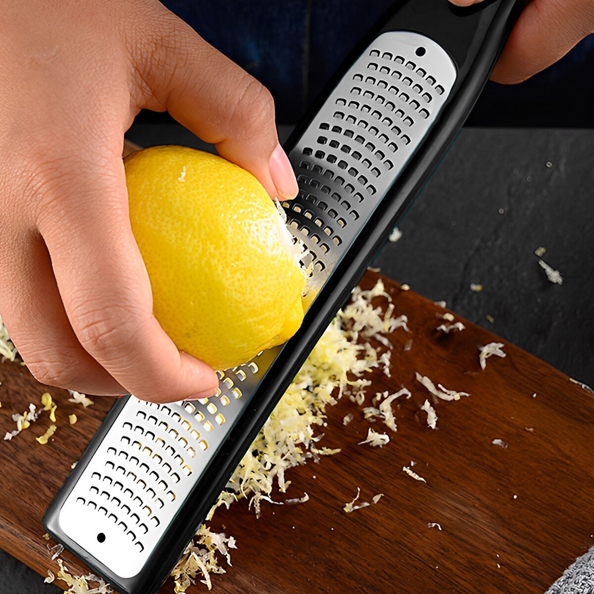 Steel Lemon Zester Kitchen Cheese and Citrus Grater Handle Shredder⊰ ...