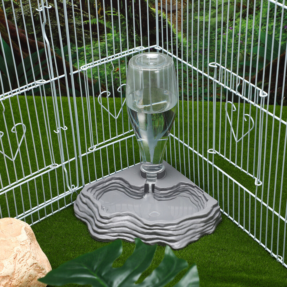 Feeder Reptile Automatic Water Pet Dispenser Food Container Animal | eBay