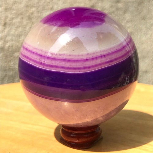 420G Rare Purple Agate Geode Bsll Quartz Crystal Sphere Mineral ...
