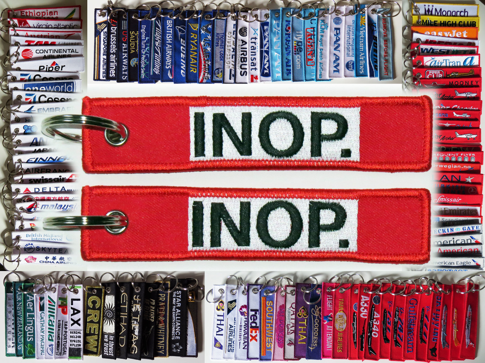 Keyring AIRBUS INOP inoperative unserviceable tag keychain tag for ...