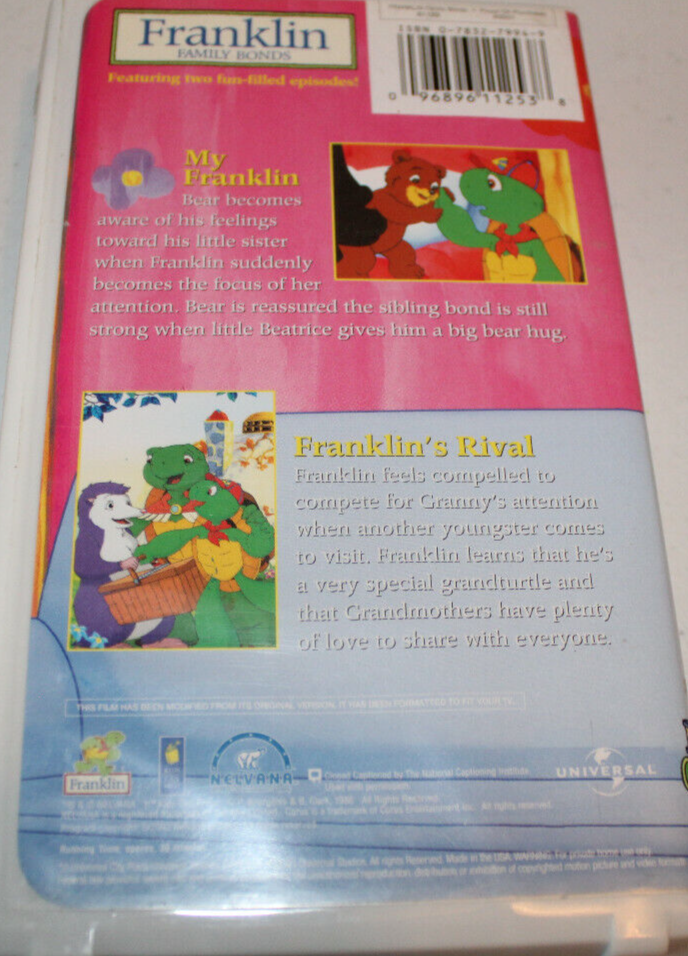 Franklin Family Bonds - My Franklin & Franklin's Rival (VHS 2002 ...