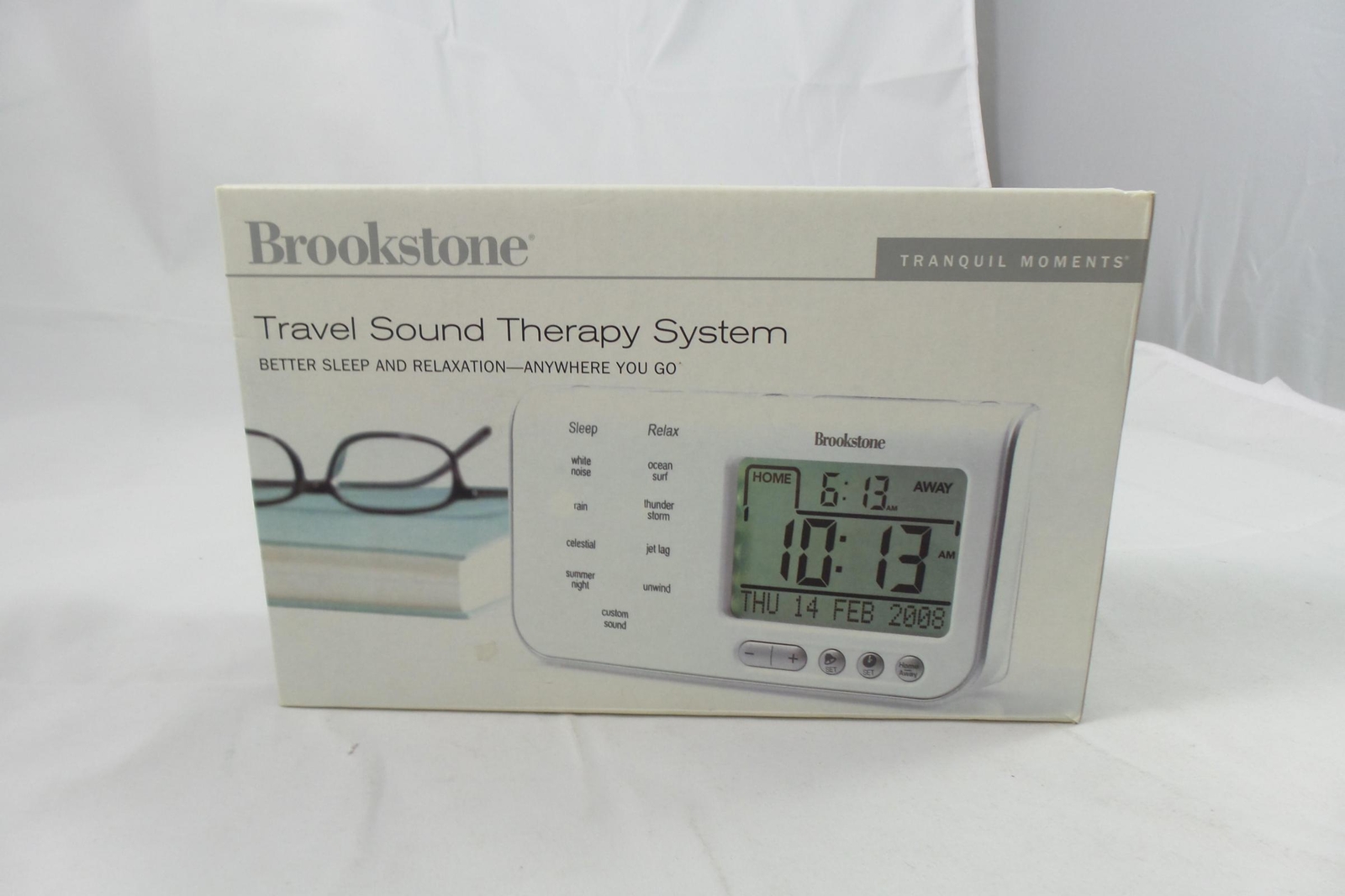 Brookstone Tranquil Moments Travel Sound Therapy System - White (590877 ...