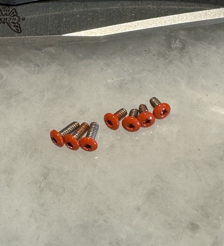 Rescue Orange Stainless Torx Screws For Benchmade Crooked River Knife ...