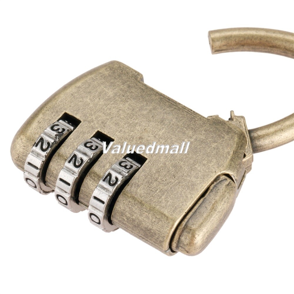 Home Antique Bronze Zinc Alloy Chinese Style Password Lock Chest ...