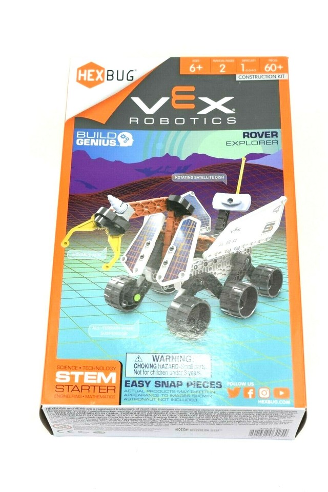 HEX BUG Vex Robotics Rover Explorer Build Genius Electronic STEM Toy | eBay