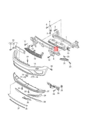 Genuine Foam Filler Piece VW Touareg 7P6807248B | eBay