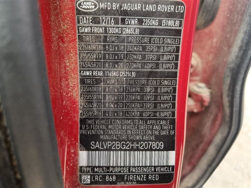 2012-2019 Land Rover Evoque Passenger Right Front Strut LR024442 OEM ...