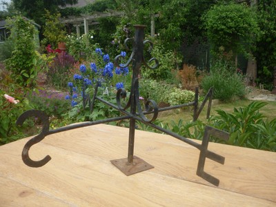 Vintage Rustic HAND FORGED WROUGHT IRON WEATHER VANE | eBay UK